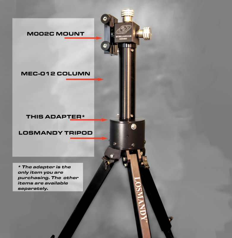 Losmandy Tripod Adapter for Stellarvue and Rowan Mounts