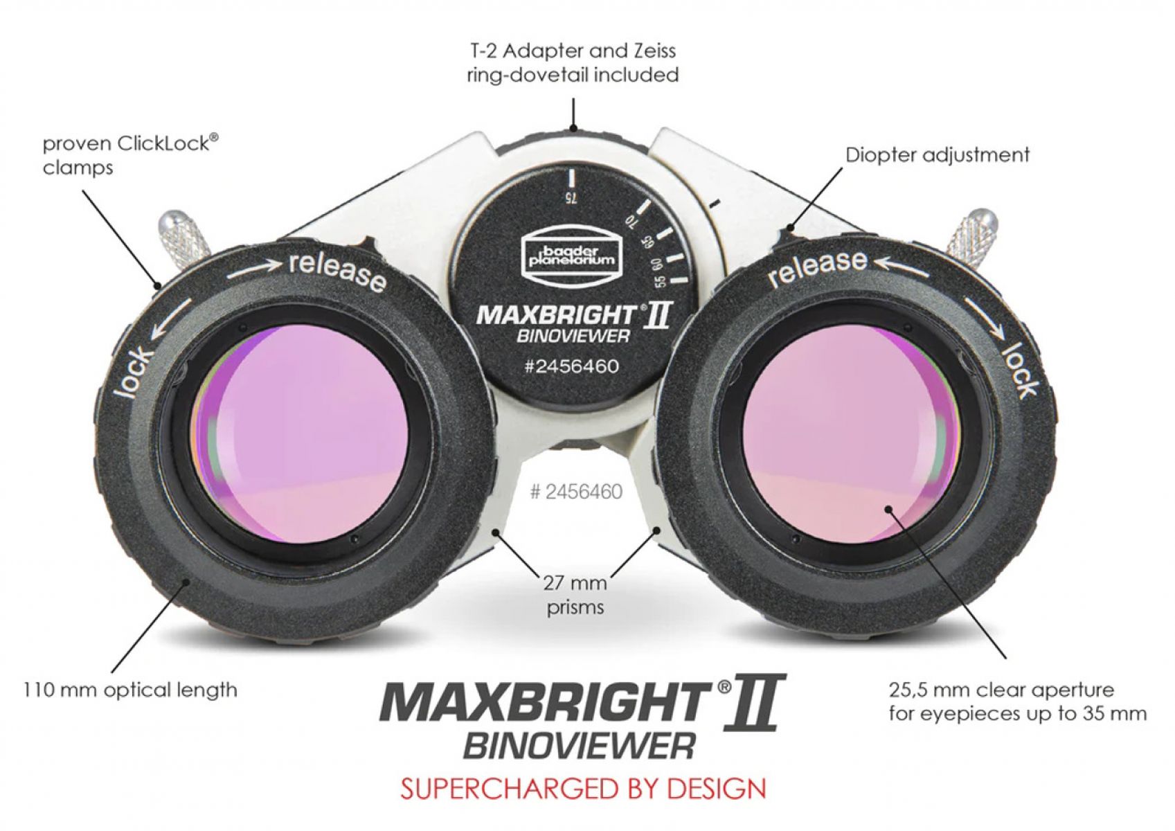Baader MaxBright® II Binoviewer with Case